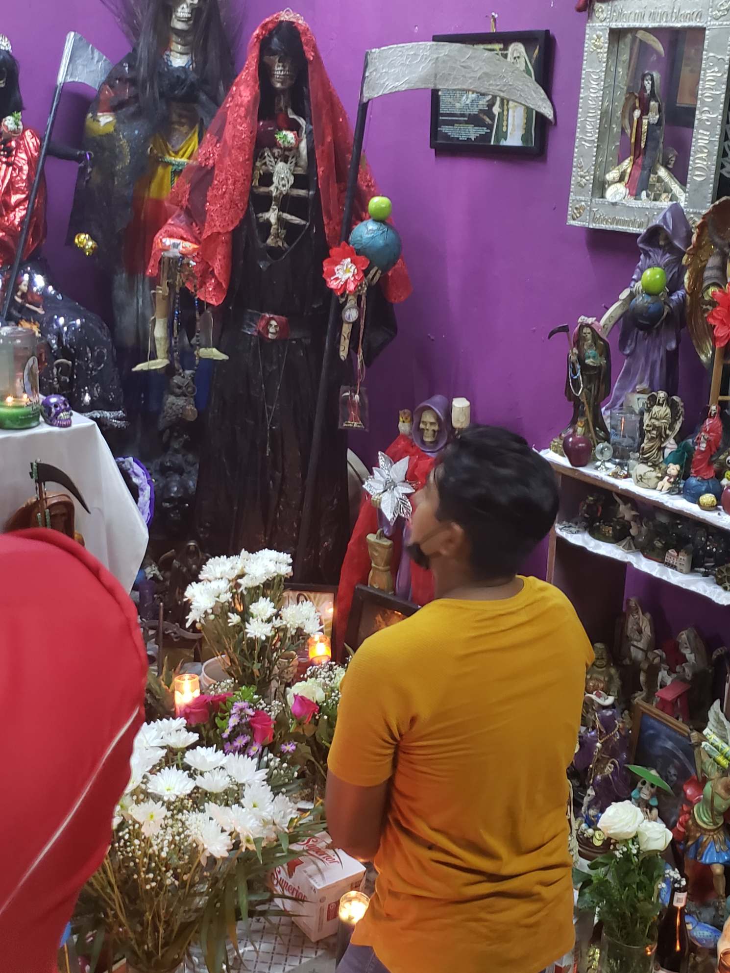 Santa Muerte of Health and Wealth – Photo-Essay from the Cancun Temple ...