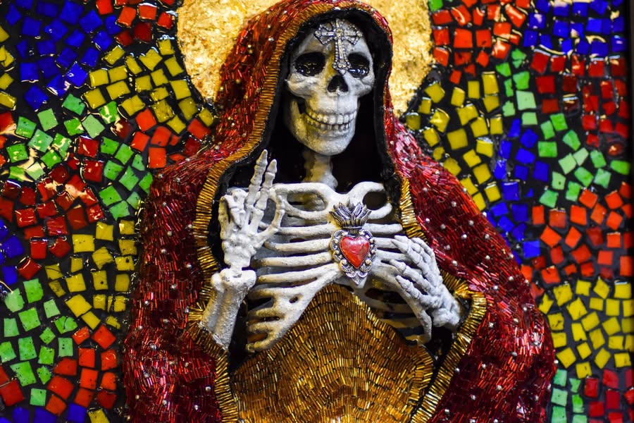 Portrait of a Dark Goddess – Santa Muerte Revealed in My Artwork – Most ...
